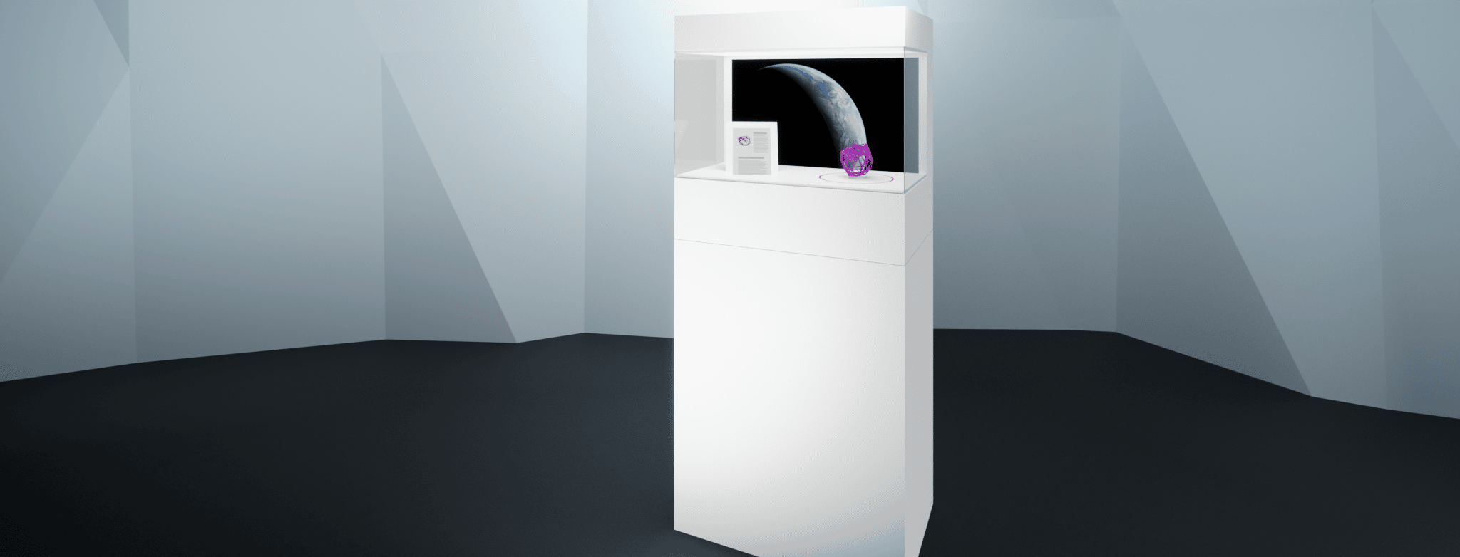 Interactive showcase with clear multitouch glass │Garamantis