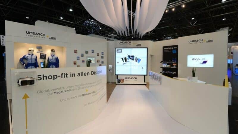 interaktiver Messestand als Eyecatcher 朗